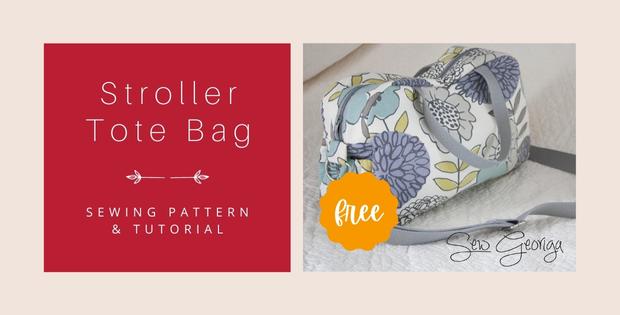 Stroller Tote Bag FREE sewing pattern and tutorial - Sew Modern Bags