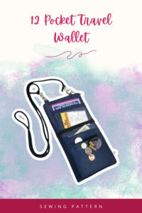 12 Pocket Travel Wallet sewing pattern - Sew Modern Bags
