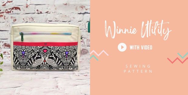 Winnie Utility Pouch sewing pattern (with video) - Sew Modern Bags