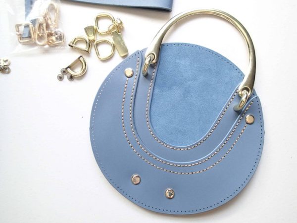 Small Round Leather Bag kit review - Sew Modern Bags