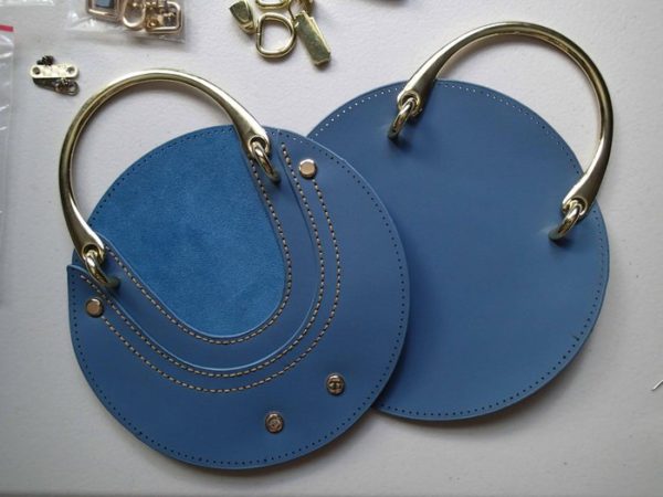 Small Round Leather Bag kit review - Sew Modern Bags