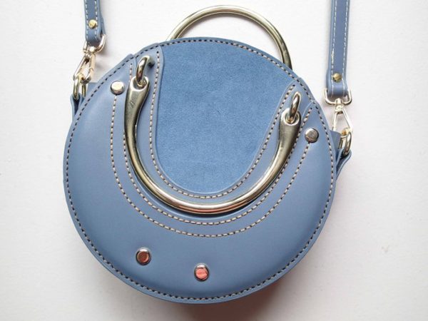 Small Round Leather Bag kit review - Sew Modern Bags