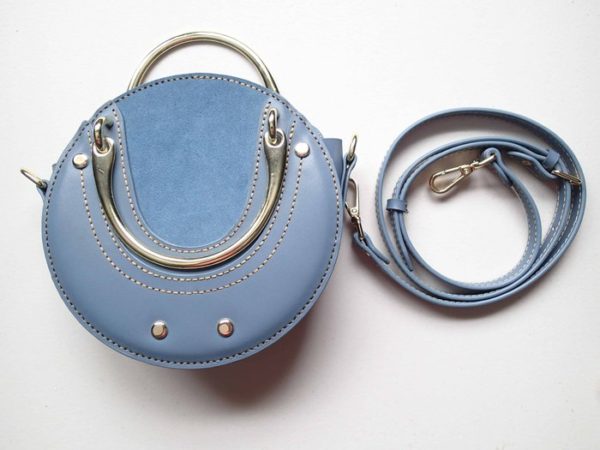 Small Round Leather Bag kit review - Sew Modern Bags
