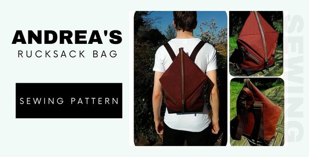 Andrea's Rucksack Bag sewing pattern (2 sizes) - Sew Modern Bags