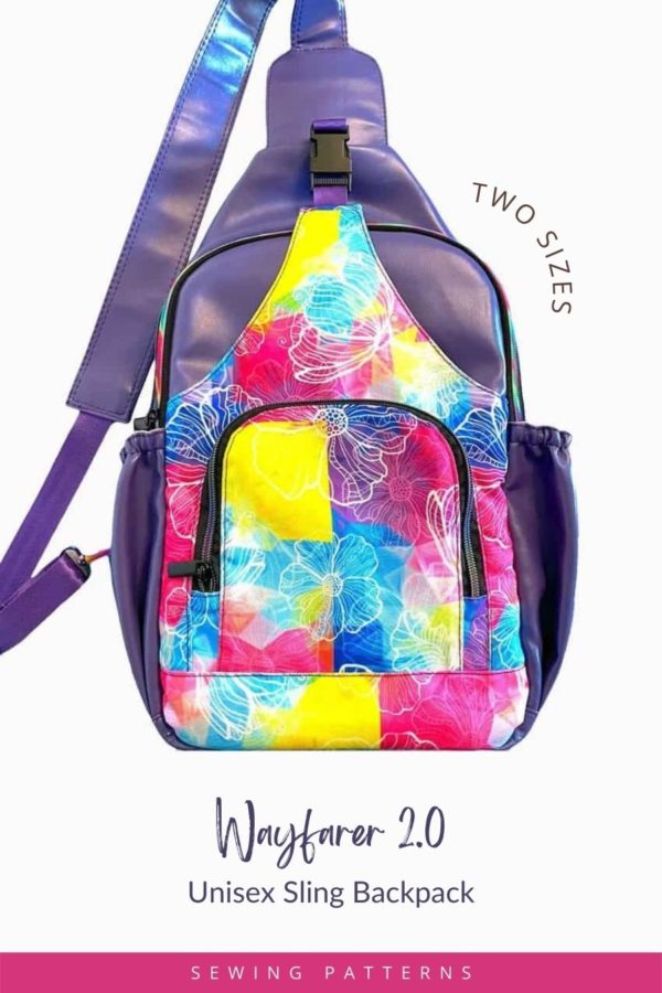 Wayfarer 2.0 Unisex Sling Backpack (2 styles) sewing patterns - Sew ...