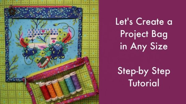Make a Project Bag in any size FREE video tutorial - Sew Modern Bags