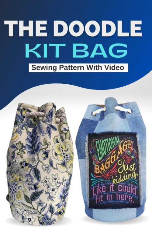 The Doodle Kit Bag sewing pattern (with video) - Sew Modern Bags