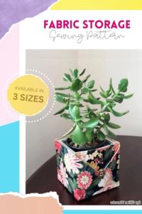 Fabric Storage Boxes sewing pattern (3 sizes) - Sew Modern Bags