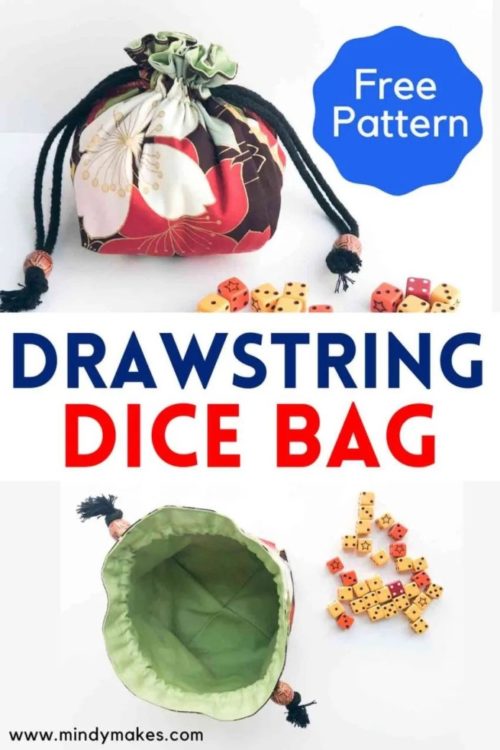 Flat Bottomed Drawstring Bag FREE sewing pattern - Sew Modern Bags