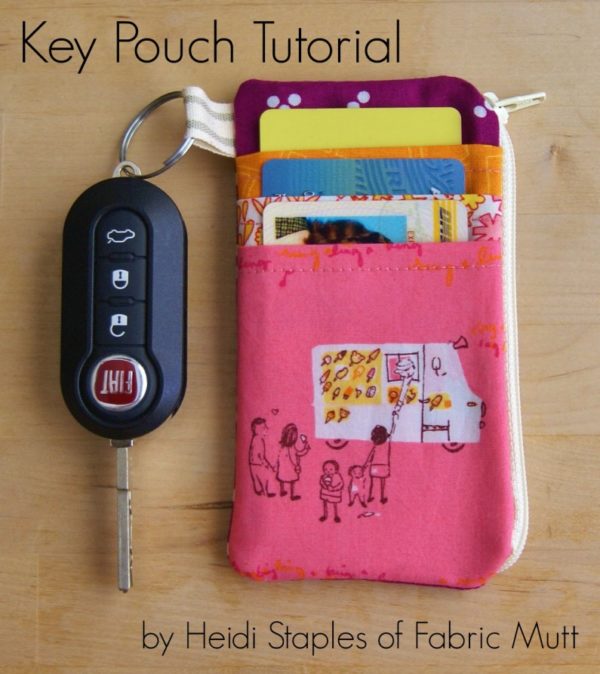 Key Pouch FREE sewing pattern - Sew Modern Bags