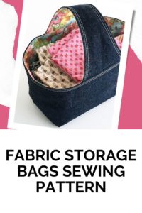 Fabric Storage Bags sewing pattern (3 sizes) - Sew Modern Bags