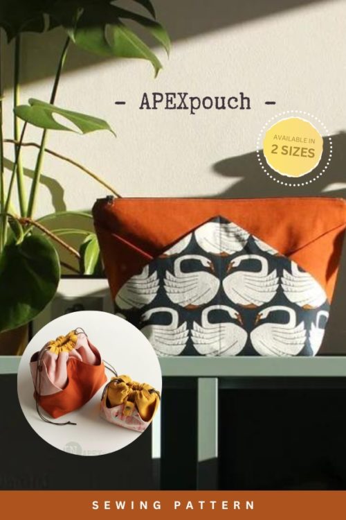 APEXpouch sewing pattern (2 sizes) - Sew Modern Bags