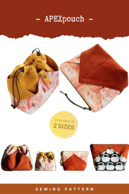 APEXpouch sewing pattern (2 sizes) - Sew Modern Bags