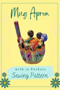 Mug Apron with 15 pockets sewing pattern - Sew Modern Bags
