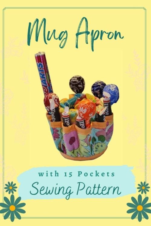 Mug Apron with 15 pockets sewing pattern - Sew Modern Bags