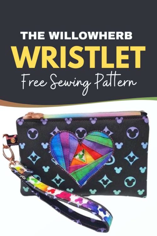 The Willowherb Wristlet FREE sewing pattern - Sew Modern Bags