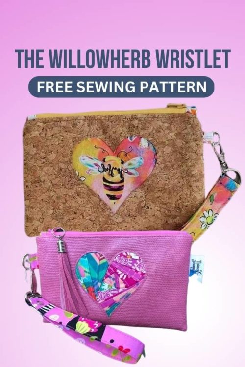 The Willowherb Wristlet FREE sewing pattern - Sew Modern Bags