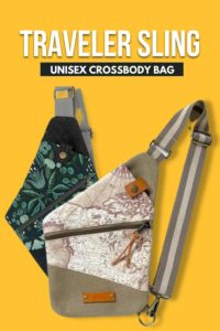 Traveler Sling Unisex Crossbody Bag sewing pattern - Sew Modern Bags