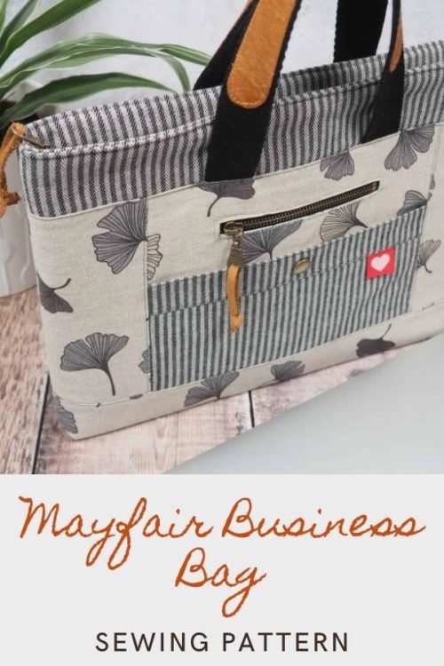 Mayfair Business Bag sewing pattern - Sew Modern Bags
