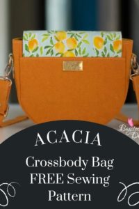 Acacia Crossbody Bag FREE sewing pattern with video - Sew Modern Bags