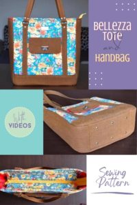 Bellezza Tote and Handbag sewing pattern (with videos) - Sew Modern Bags
