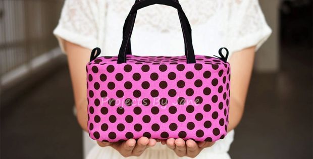 Mini Carryall Zipper Pouch sewing pattern - Sew Modern Bags