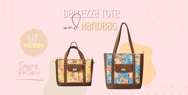 Bellezza Tote and Handbag sewing pattern (with videos) - Sew Modern Bags