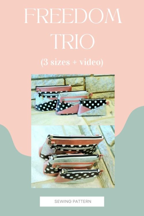 Freedom Trio sewing pattern (3 sizes + video) - Sew Modern Bags