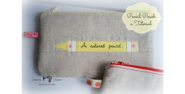 Pencil Pouch FREE sewing tutorial - Sew Modern Bags