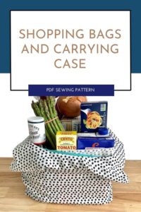 Fold Up Shopping Bags with Carrying Case sewing pattern - Sew Modern Bags