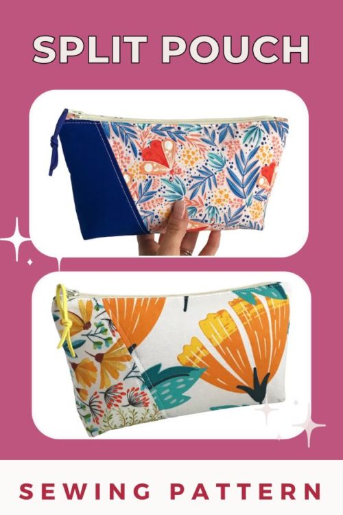 Split Pouch sewing pattern - Sew Modern Bags