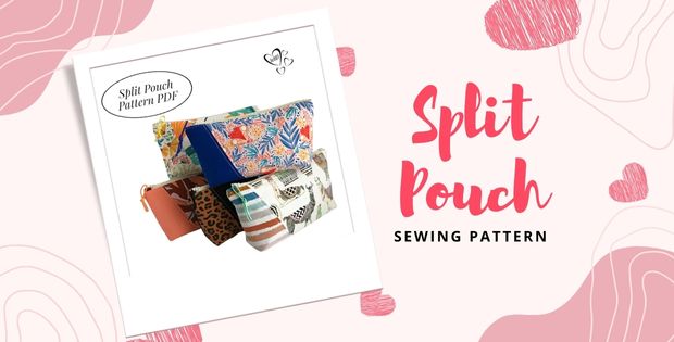 Split Pouch sewing pattern - Sew Modern Bags