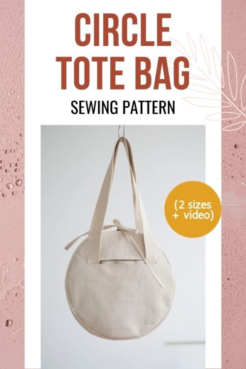 Circle Tote Bag sewing pattern (2 sizes + video) - Sew Modern Bags