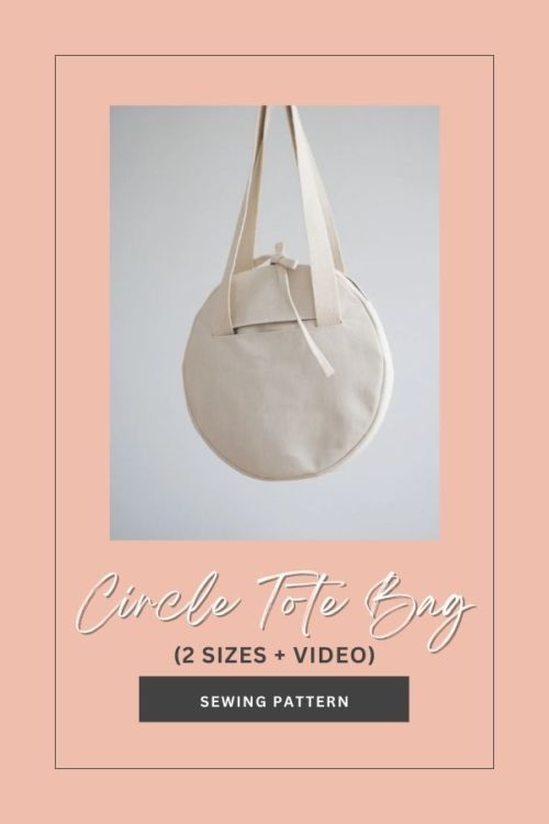 Circle Tote Bag sewing pattern (2 sizes + video) - Sew Modern Bags