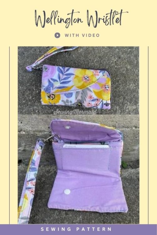 Wellington Wristlet sewing pattern (+ video) - Sew Modern Bags