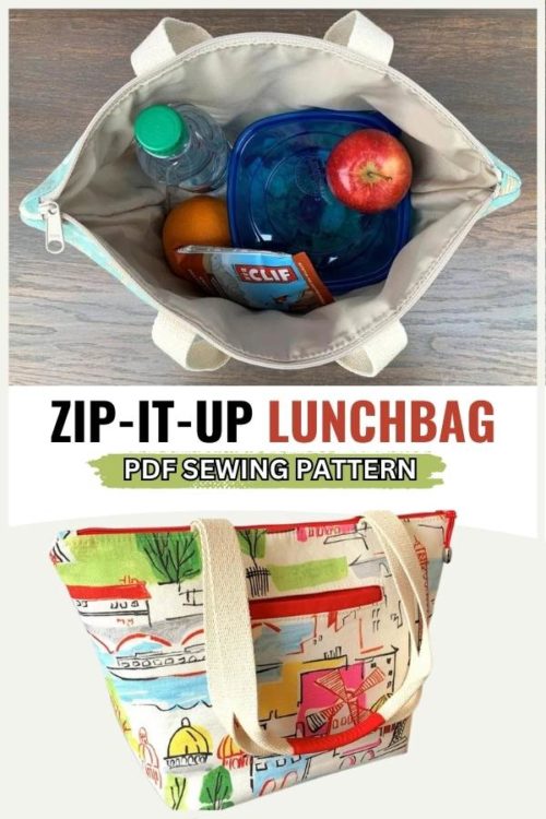 Zip-It-Up Lunchbag sewing pattern - Sew Modern Bags