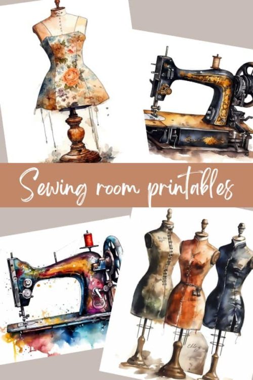 Introducing Our Exquisite Vintage Sewing Room Printable Posters - Sew ...