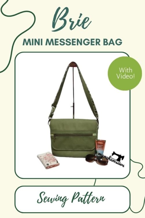 Brie Mini Messenger Bag sewing pattern (with video) - Sew Modern Bags