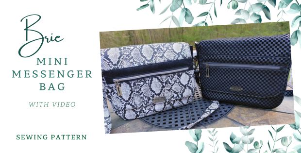 Brie Mini Messenger Bag sewing pattern (with video) - Sew Modern Bags