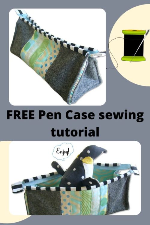 FREE Pen or Pencil Case sewing tutorial - Sew Modern Bags