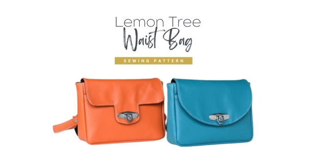 Lemon Tree Waist Bag sewing pattern - Sew Modern Bags