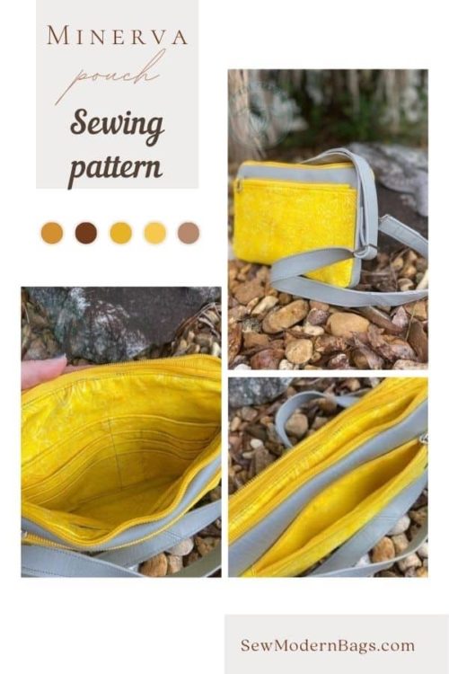 Minerva 2.0 Pouch sewing pattern (2 sizes) - Sew Modern Bags