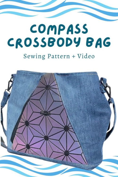Compass Crossbody Bag sewing pattern + video - Sew Modern Bags