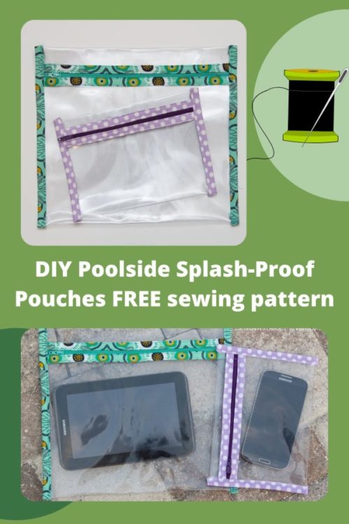 DIY Poolside Splash-Proof Pouches FREE sewing pattern - Sew Modern Bags