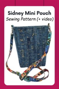 Sidney Mini Pouch sewing pattern (+ video) - Sew Modern Bags