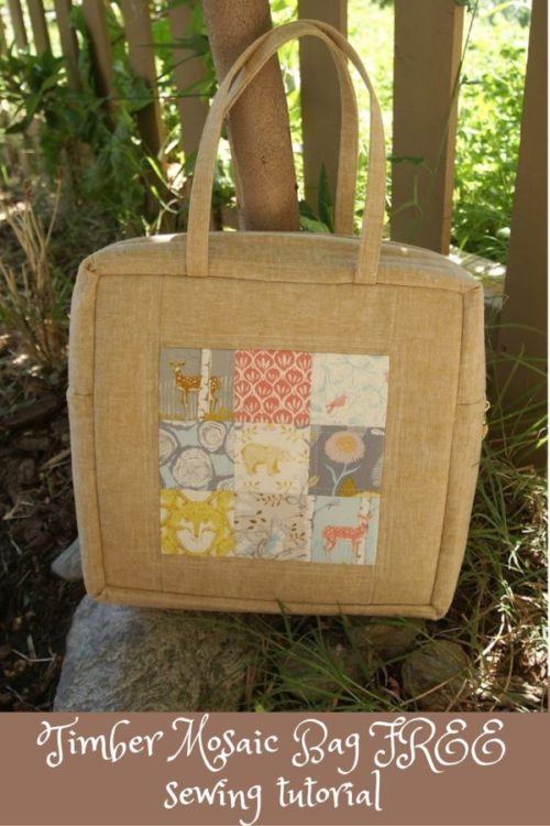 Timber Mosaic Bag FREE sewing tutorial - Sew Modern Bags
