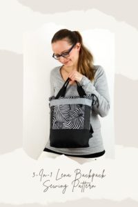 3-In-1 Lena Backpack sewing pattern - Sew Modern Bags