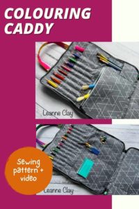 Colouring Caddy sewing pattern + video - Sew Modern Bags