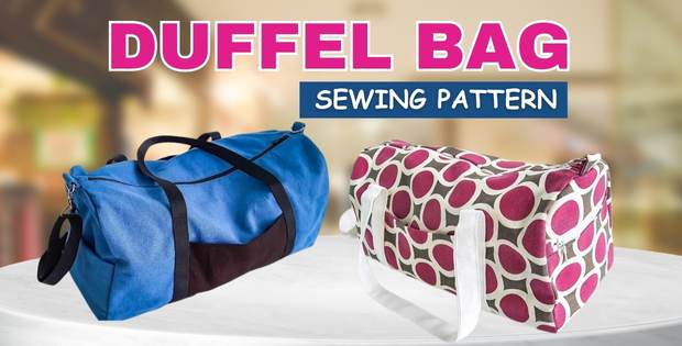 Duffel Bag sewing pattern (3 sizes + video) - Sew Modern Bags