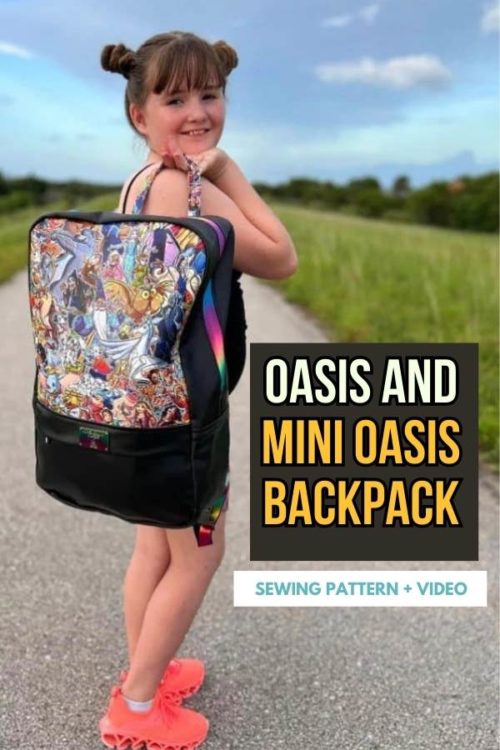 Oasis and Mini Oasis Backpack sewing pattern + video - Sew Modern Bags